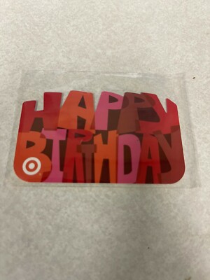 Target Vintage Happy Birthday Gift Card | eBay