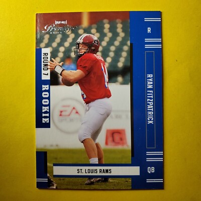 RYAN FITZPATRICK - ROOKIE RC #167 ST. LOUIS RAMS - HARVARD - 2005 ...