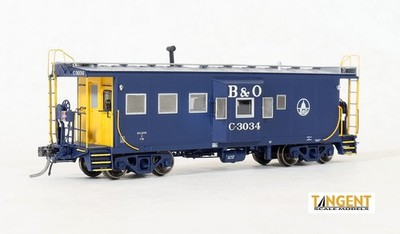 Tangent HO Scale ~ Steel Bay Window Caboose ~ Baltimore & Ohio #C-3000 ...