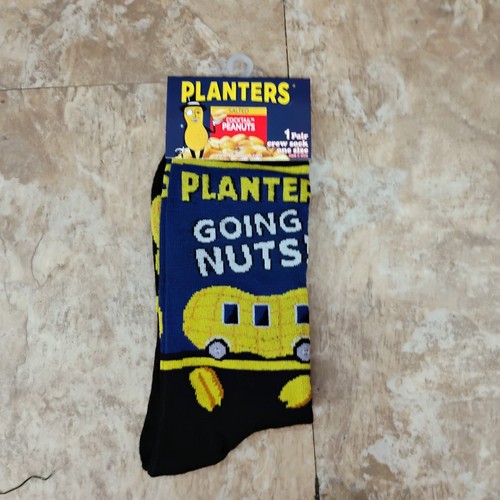 Planters Peanuts "Going Nuts" Novelty Crew Cut Socks FREE SHIPPING ...