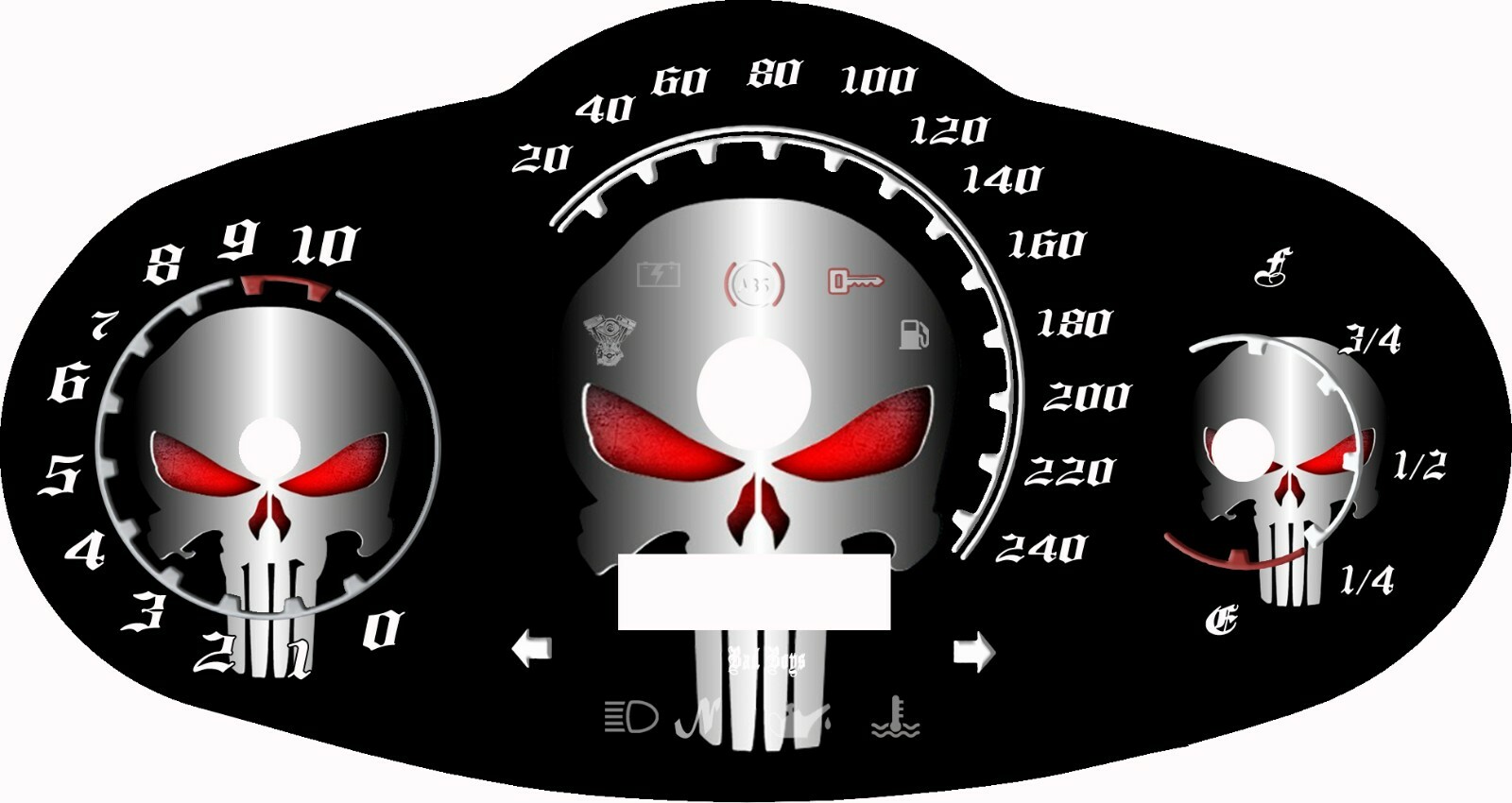 Harley Davidson V Rod VRSCF Speedo Faceplate 2009-2018 Punisher km/h or ...