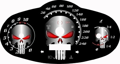 Harley Davidson V Rod VRSCF Speedo Faceplate 2009-2018 Punisher km/h or ...