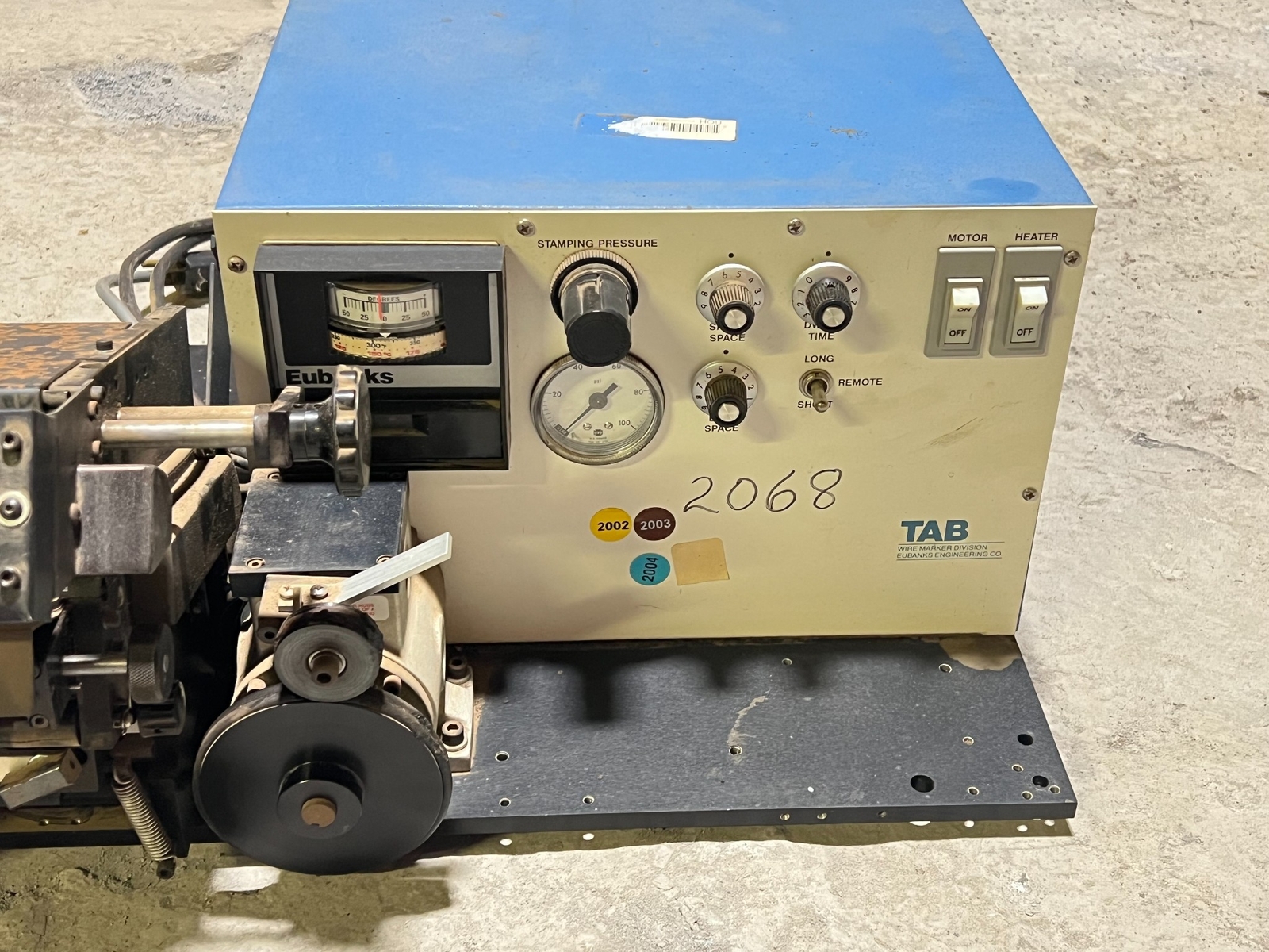 EUBANKS ENGINEERING 67450-03K TABS WIRE MARKING MACHINE | eBay