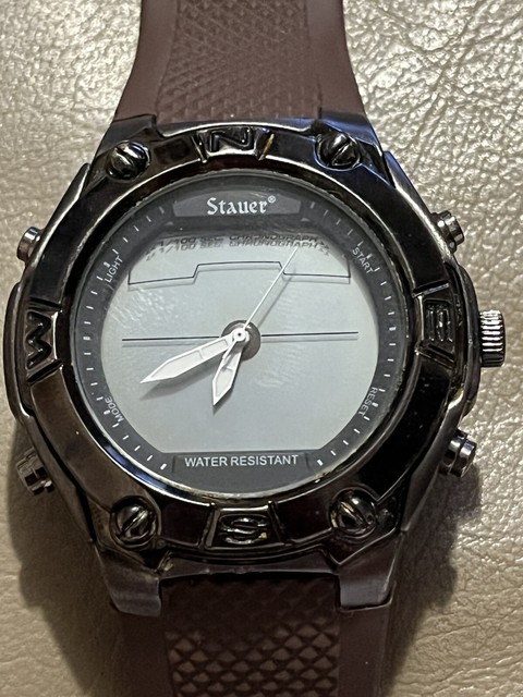 Stauer Hybrid Chronograph Digital and Analog Men's Watch for sale ...