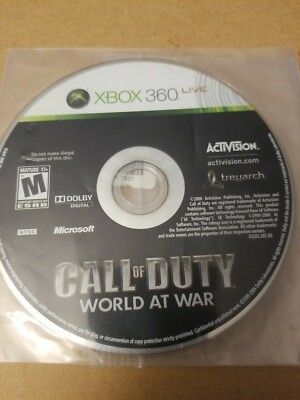 Call of Duty: World at War DISC ONLY (Xbox 360, 2008) 47875881921| eBay