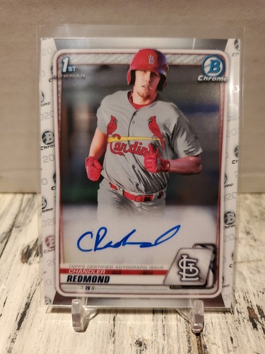 2020 Bowman Chrome 1st Chandler Redmond Auto Cardinals ROOKIE RC ...