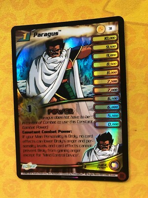 Paragus LIMITED FOIL Promo #31 Dragon Ball Z DBZ CCG Mint | eBay