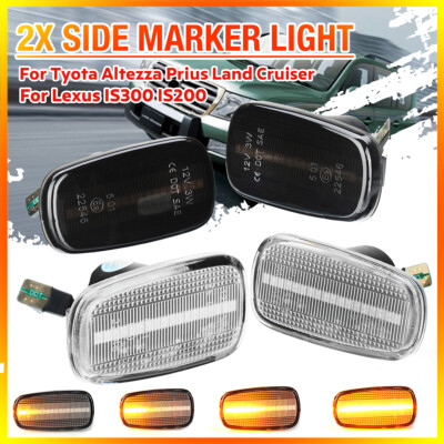 New LED-Sequential Side Marker Light For Lexus-IS200 IS300 LS430 Scion ...