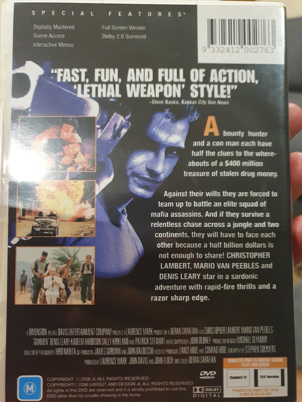 GUNMEN 1993 ACTION CULT FILM CHRISTOPHER LAMBERT & MARIO VAN PEEBLES ...