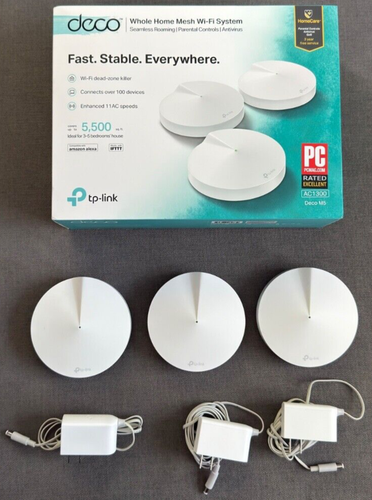 TP-Link Deco M5 3-Pack AC1300 Home Mesh Wi-Fi Dual Band Wireless Router ...