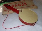 Vintage Dan the Man Banjo Toy w' Original Box Tin Toy Guitar Instrument ...