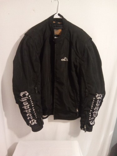 VTG ORANGE COUNTY CHOPPERS Jacket, 2XL, Zip Up, White/Black, Motorcycle ...