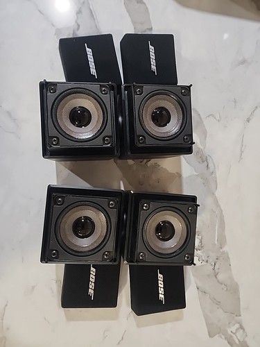 Bose AM-5 Acoustimass Double Cube System Direct Reflect Speakers - Set ...