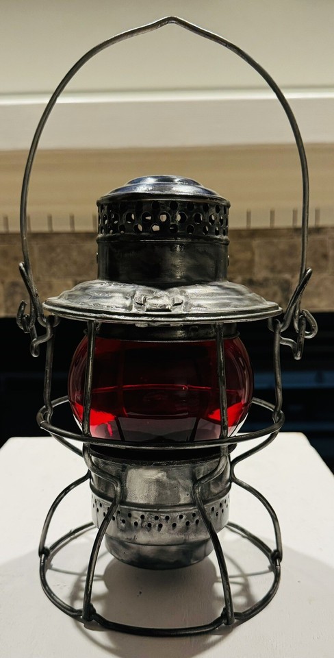 Adlake Southern Railway Red Globe RR Railroad Train Lantern Oil Lamp ...