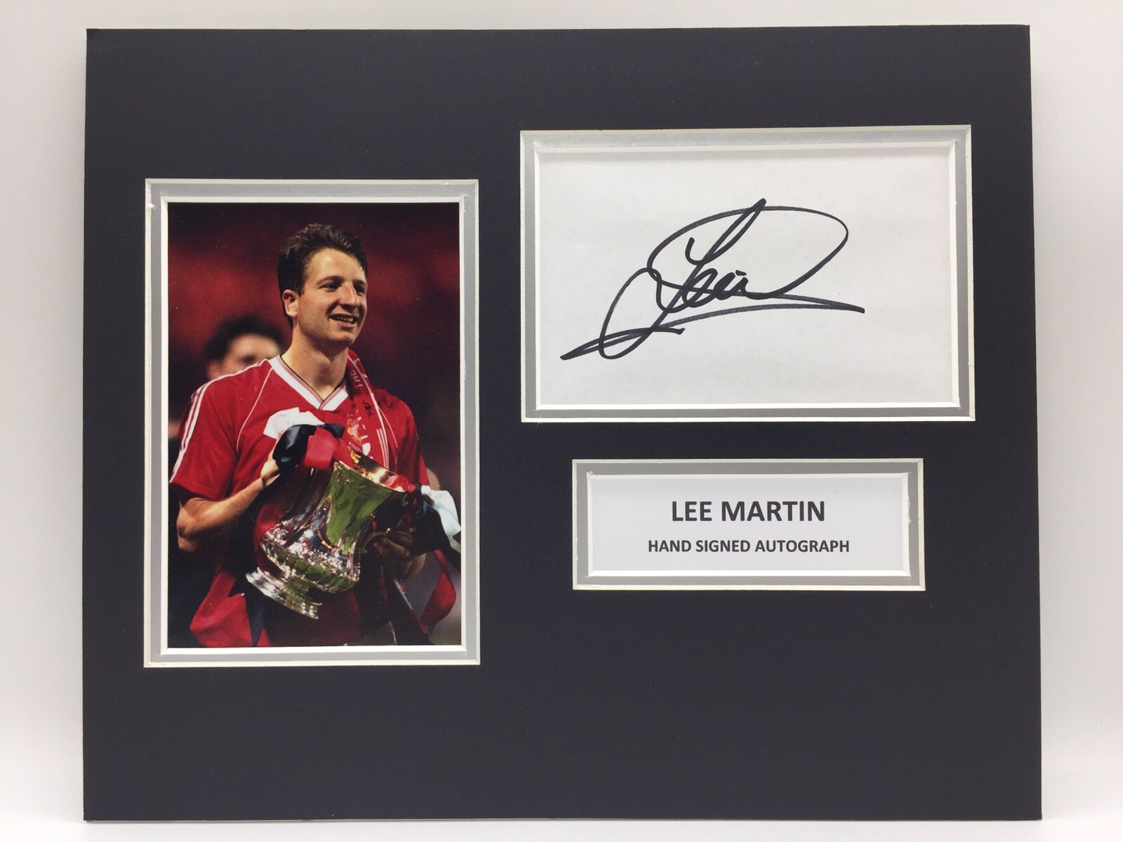 RARE Lee Martin Manchester United Signed Photo Display + COA AUTOGRAPH ...