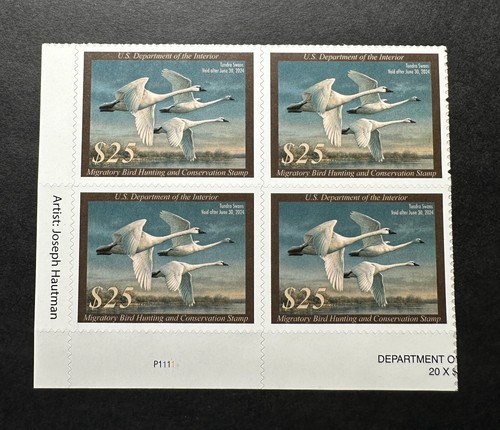 WTDstamps - #RW90 2023 - Federal Duck Stamp - Mint OG NH **Bottom Left ...