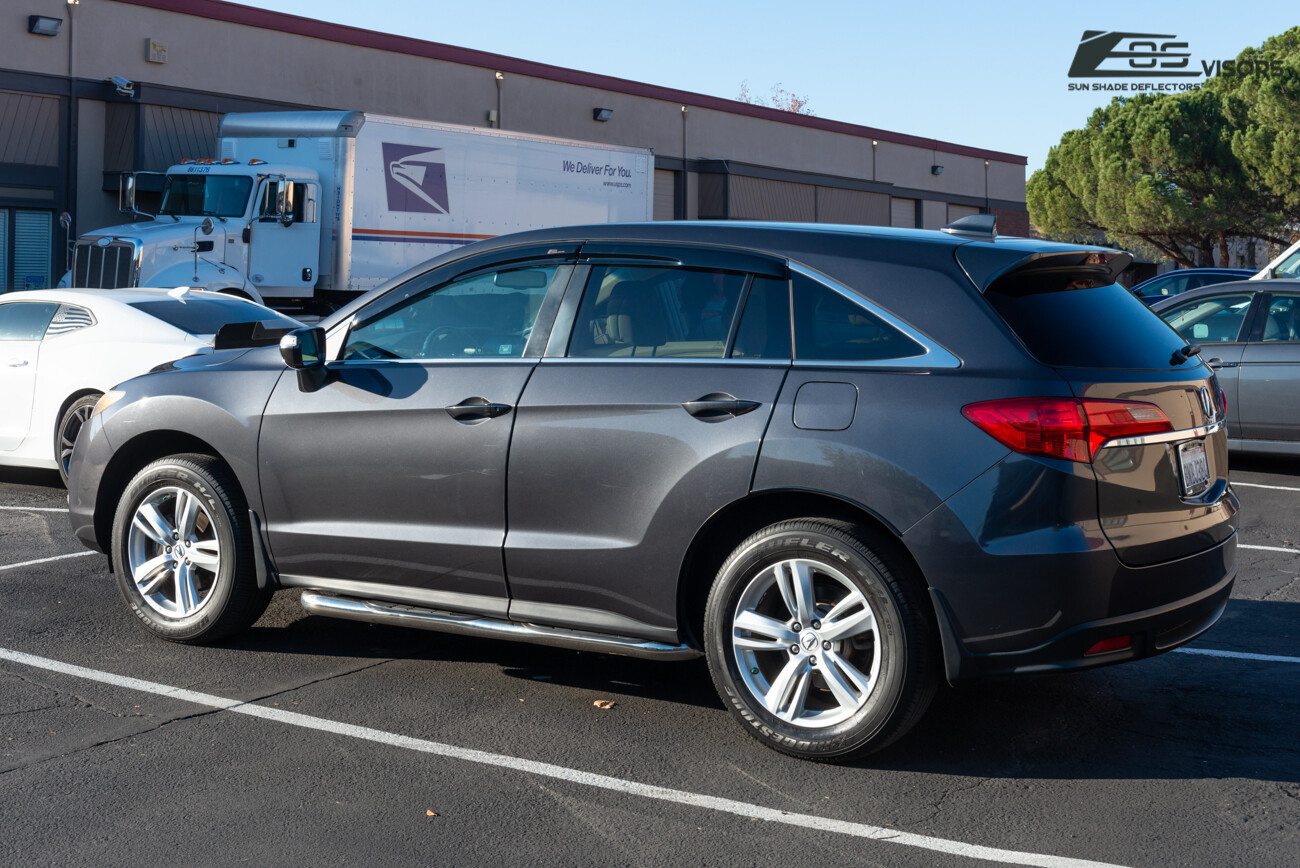 EOS Visors For 13-18 Acura RDX JDM Mugen Side Vent Window Visor Rain ...