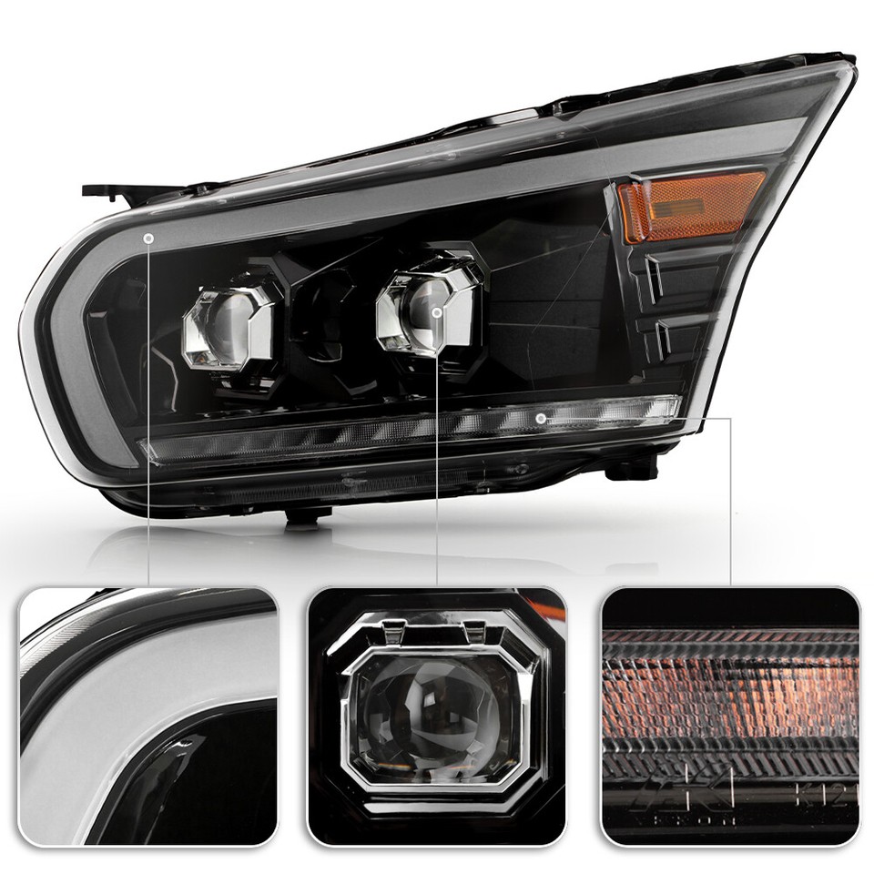 For 2015-2023 Ford Transit 150 Halogen Type Black LED Tube Projector ...