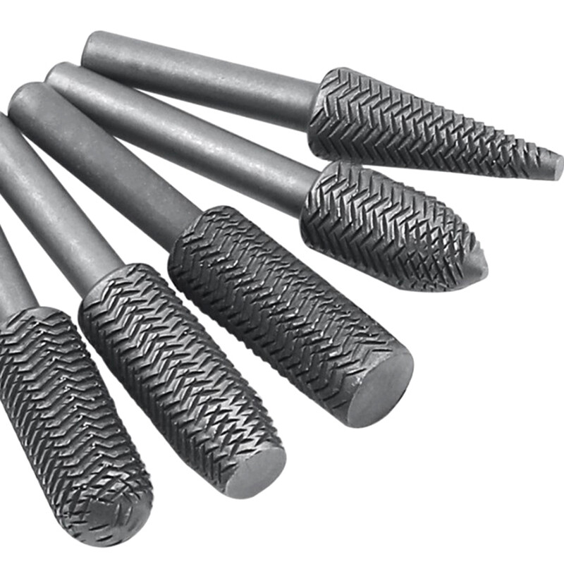 5pcs Rotary Steel File Rasp Wood Drill Bits Burrs Metal Grinding ...