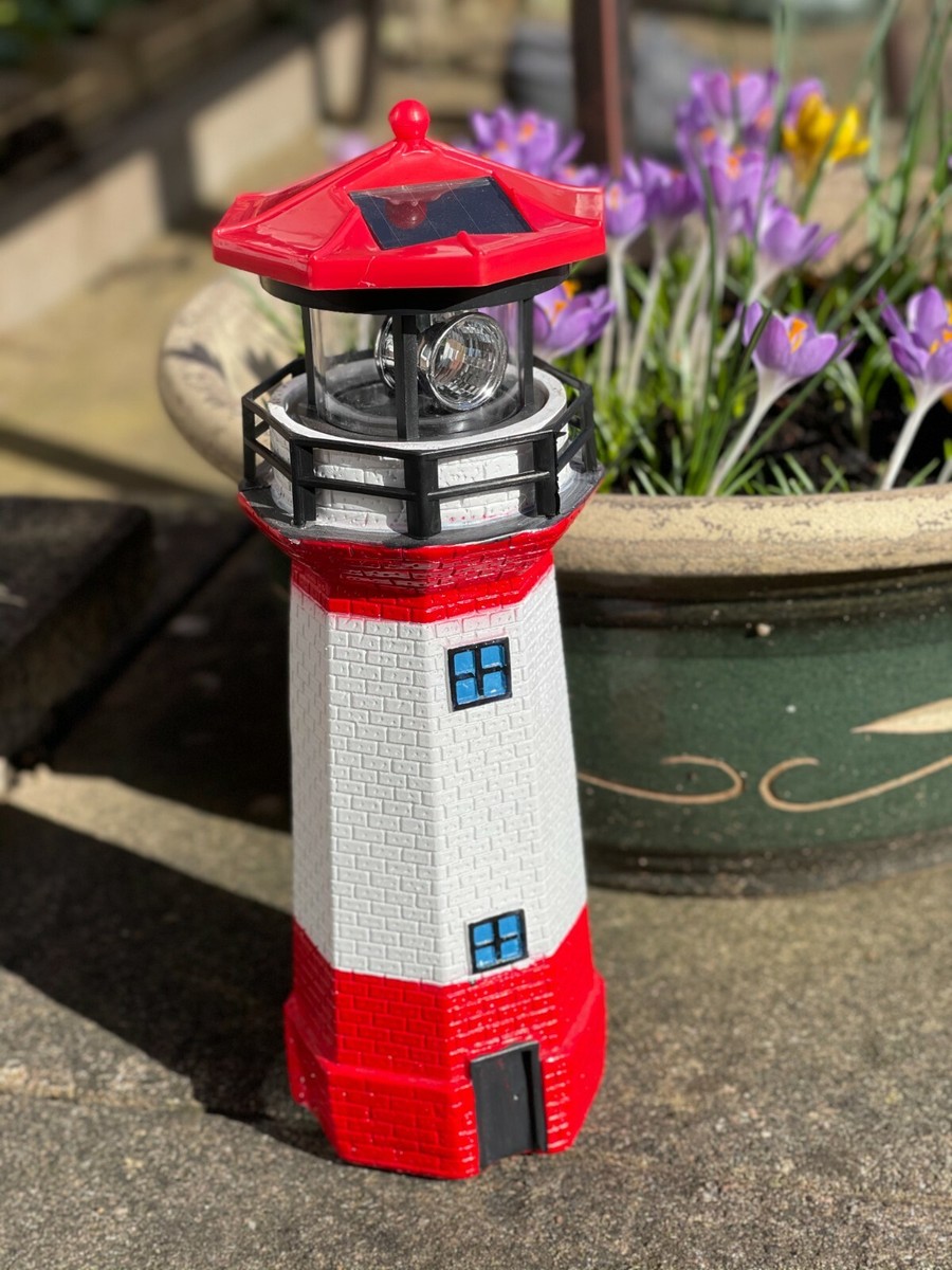 Battery Operated Lighthouse Beacon Lights Battery Powered LED Rotating