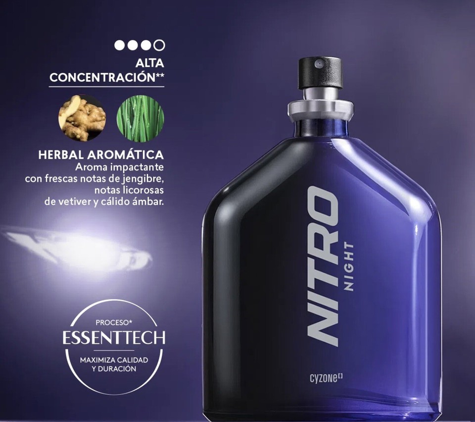 Cyzone Nitro Night Perfume de Hombre Herbal Aromático 3.4 oz | eBay