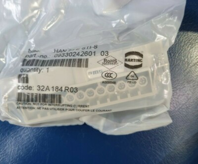 HARTING 09330242601 HAN 24E MALE CONNECTOR 2/PK (RS2.2B3) | eBay