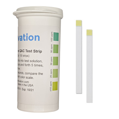 Low Level Residual Quaternary Ammonium (QAC, Multi Quat) Test Strips, 0 ...