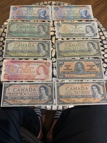 canadian rare paper currency.$1,$2, $5, $20, $50, $100. paper money | eBay