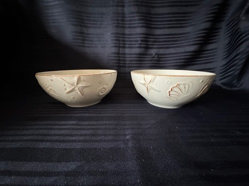 Hampton Cape Cod Ivory Cream Seashell Embossed Soup Bowl Thomson ...