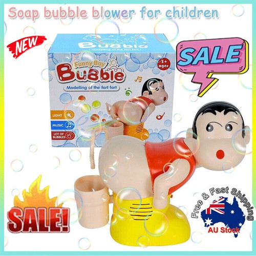 Bubble Maker Toy The Funny Music Automatic Fart Bubble Blower Kids Love ...