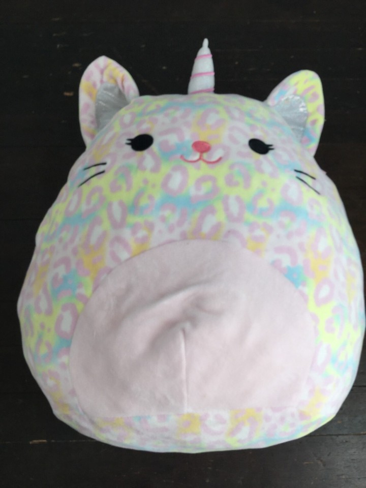 Squishmallow Cheetah-Corn Cheetah Unicorn Soraya Rainbow Plush Spots 16 ...