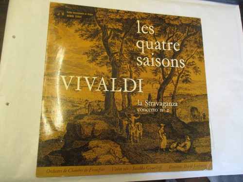 LP 33 Tours Vivaldi Les Quatre Saisons La Stravaganza Violon solo ...