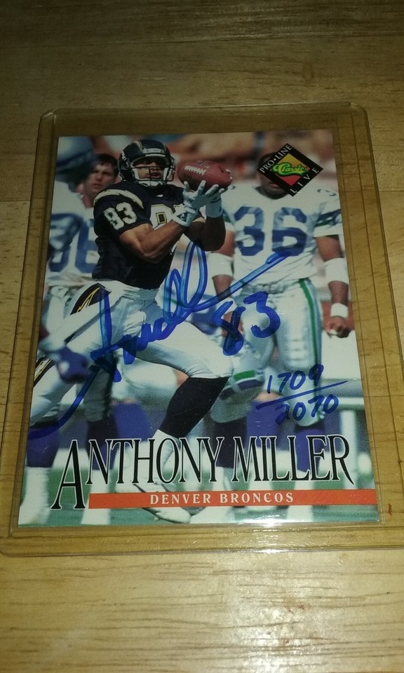 1994 Classic Proline Live Anthony Miller Autographed Card Mint | eBay