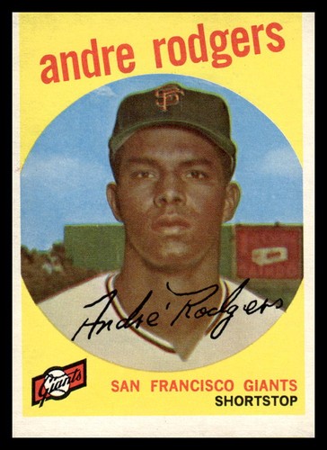 1959 Topps Andre Rodgers #216 San Francisco Giants Baseball Card READ ...