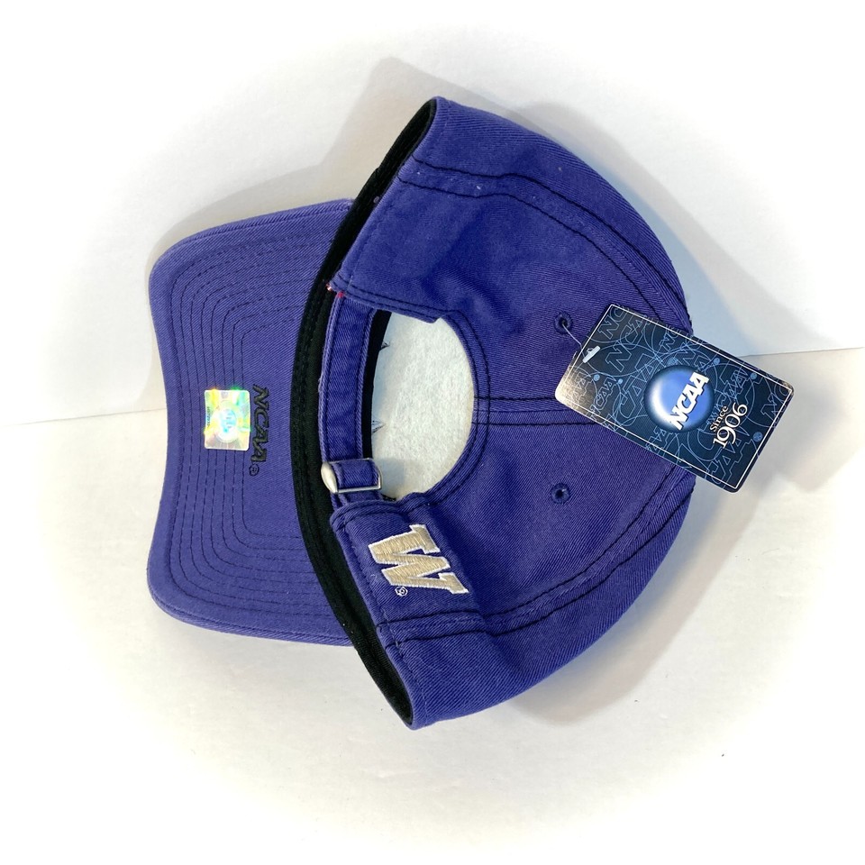 UNIVERSITY OF WASHINGTON HAT huskies purple dad cap curved bill men ...