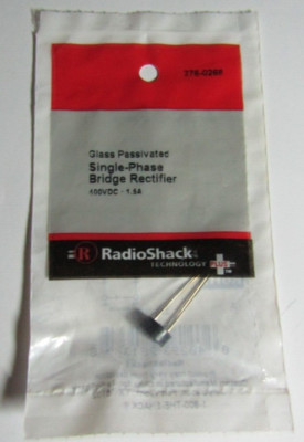 RadioShack Glass Passivated Single-Phase Bridge Rectifier 276-0268 New ...