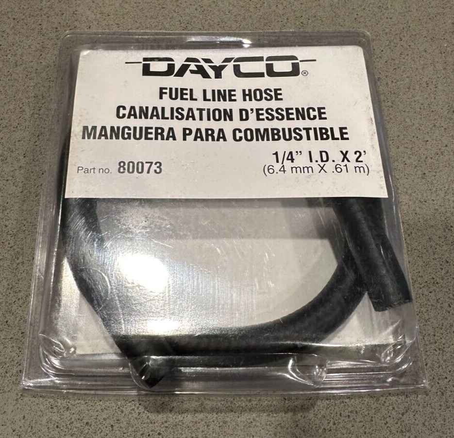 Dayco Fuel Line Hose 1/4" ID x 2" 80073 - NEW/FREE SHIPPING | eBay