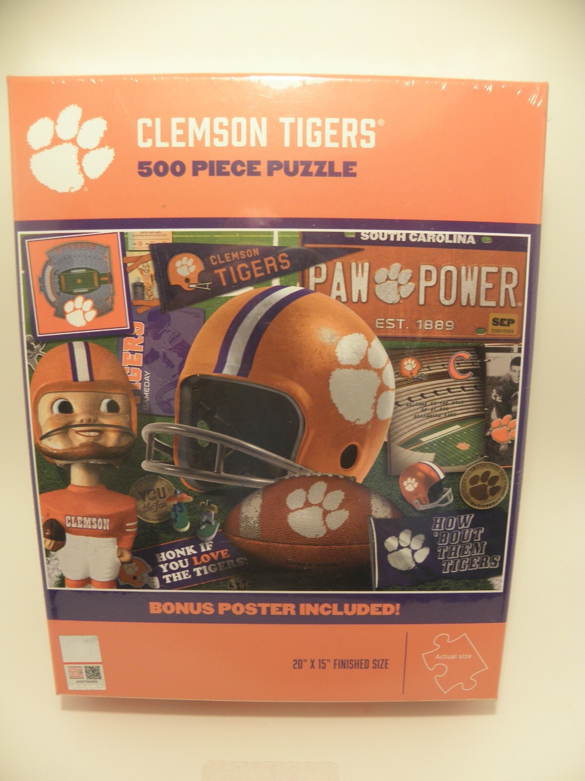 Clemson Tigers 500 Piece Jigsaw Puzzle - SEALED | eBay