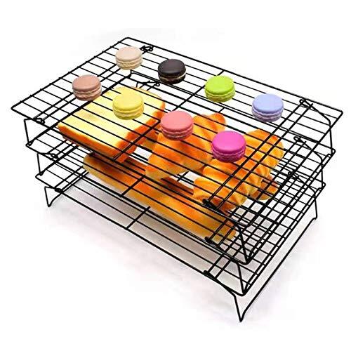Stackable 3-Tier Cooling Rack for Cookies, Cakes, Bread, Pizza and ...