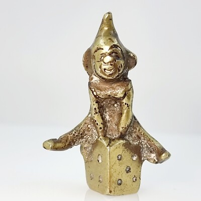 CORNISH DEVON LUCKY PIXIE LEAP FROGGING OVER GAME DICE LUCK VINTAGE ...