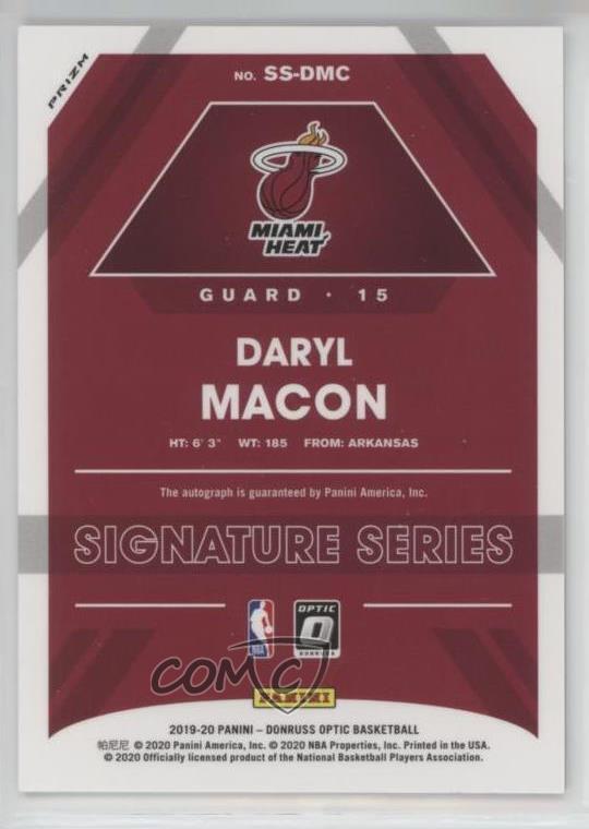 2019-20 Panini Donruss Optic - Signature Series Holo #SS-DMC Daryl ...