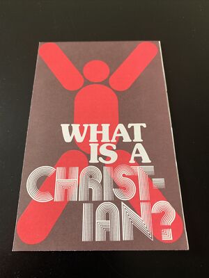 Rare Vintage - Christian Religious Tract - What Is A Christian? Fred H ...