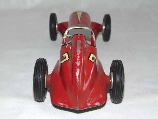 Vintage 9" Tether Car Toy THIMBLE DRONE SPECIAL Red #2 Metal Body, No ...