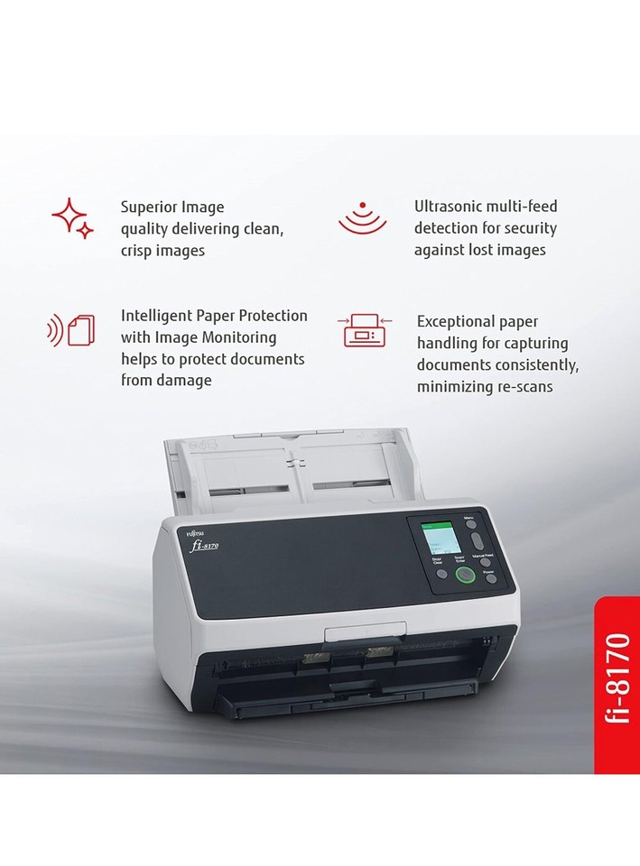 New RICOH FI-8170 Professional High Speed Color Duplex Document Scanner ...