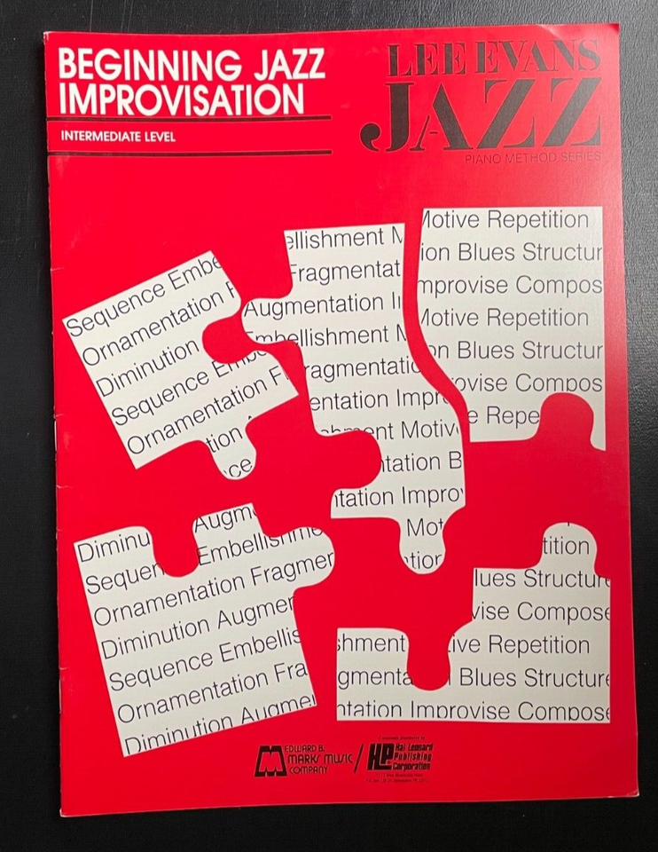 Two Lee Evans Jazz/ Improvisation books from his piano method series | eBay