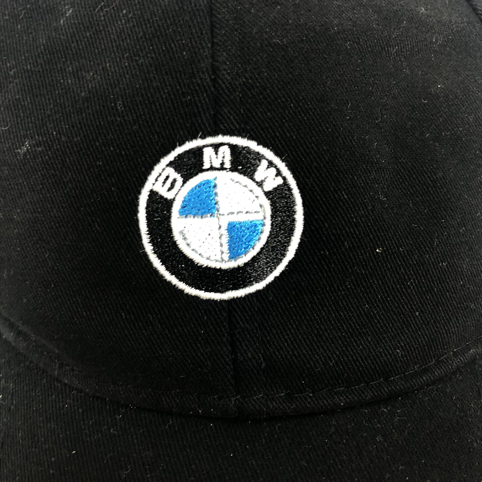 BMW Lifestyle Black Logo Strapback Hat Cap - Gem