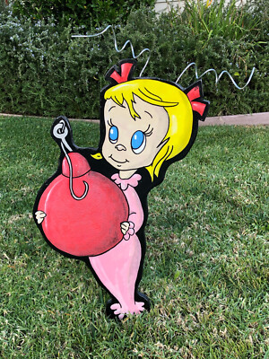 HOW THE GRINCH STOLE CHRISTMAS ~ CINDY LOU WHO ~ CHRISTMAS LAWN ART ...