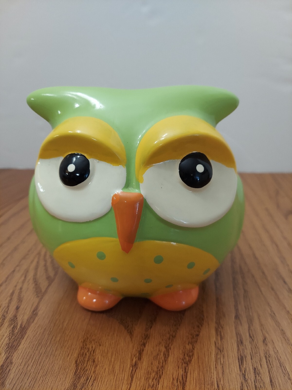 Ceramic Owl Coin Bank with Talking Mechanism (Untested) Piggy Bank | eBay