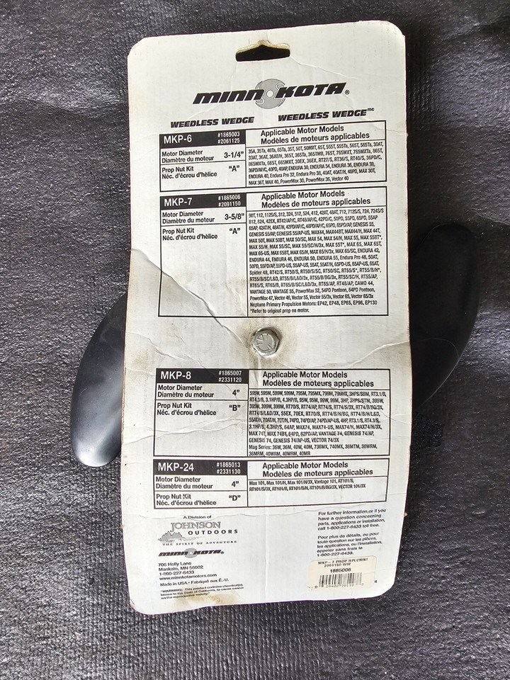Minn Kota MKP-7 Weedless Wedge Prop- 3.625" - 2 Blade -1865006, 2091150 ...