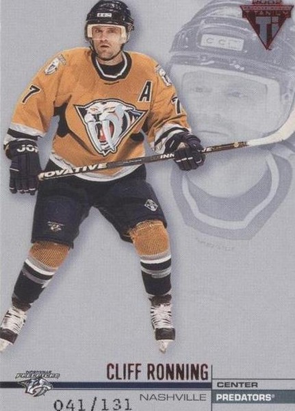 2001-02 Pacific Private Stock Titanium - Red #80 Cliff Ronning /131 for ...